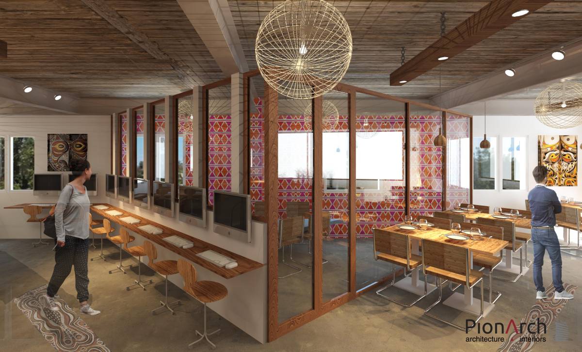 Design project for Internet Cafe Interior Design in Papua New Guinea ...
