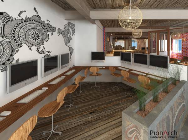 Design project for Internet Cafe Interior Design in Papua New Guinea ...