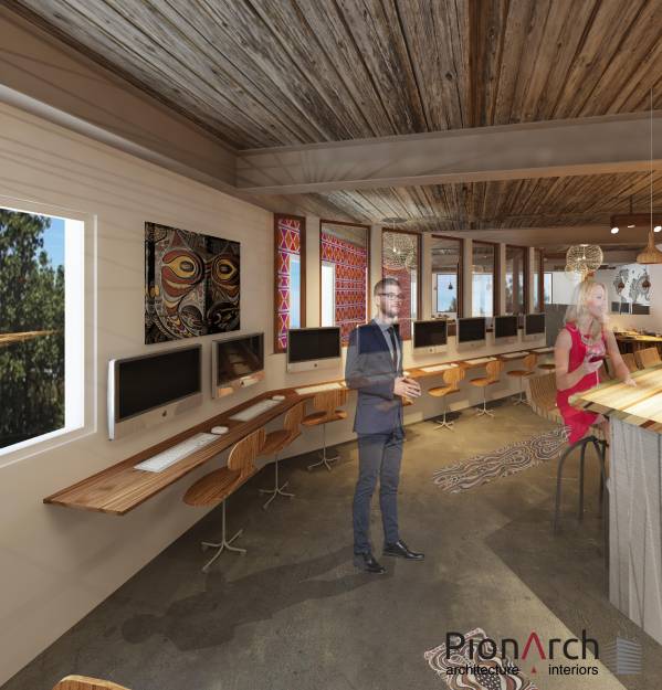 Design project for Internet Cafe Interior Design in Papua New Guinea ...