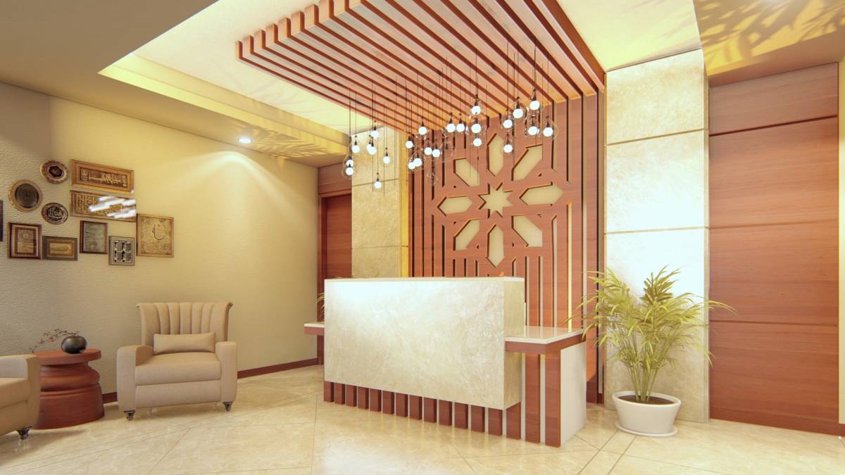 Design project for design of reception area in Oman | Arcbazar