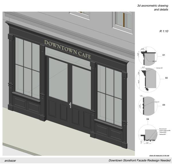 Design project for Downtown Storefront Facade Redesign Needed in United ...