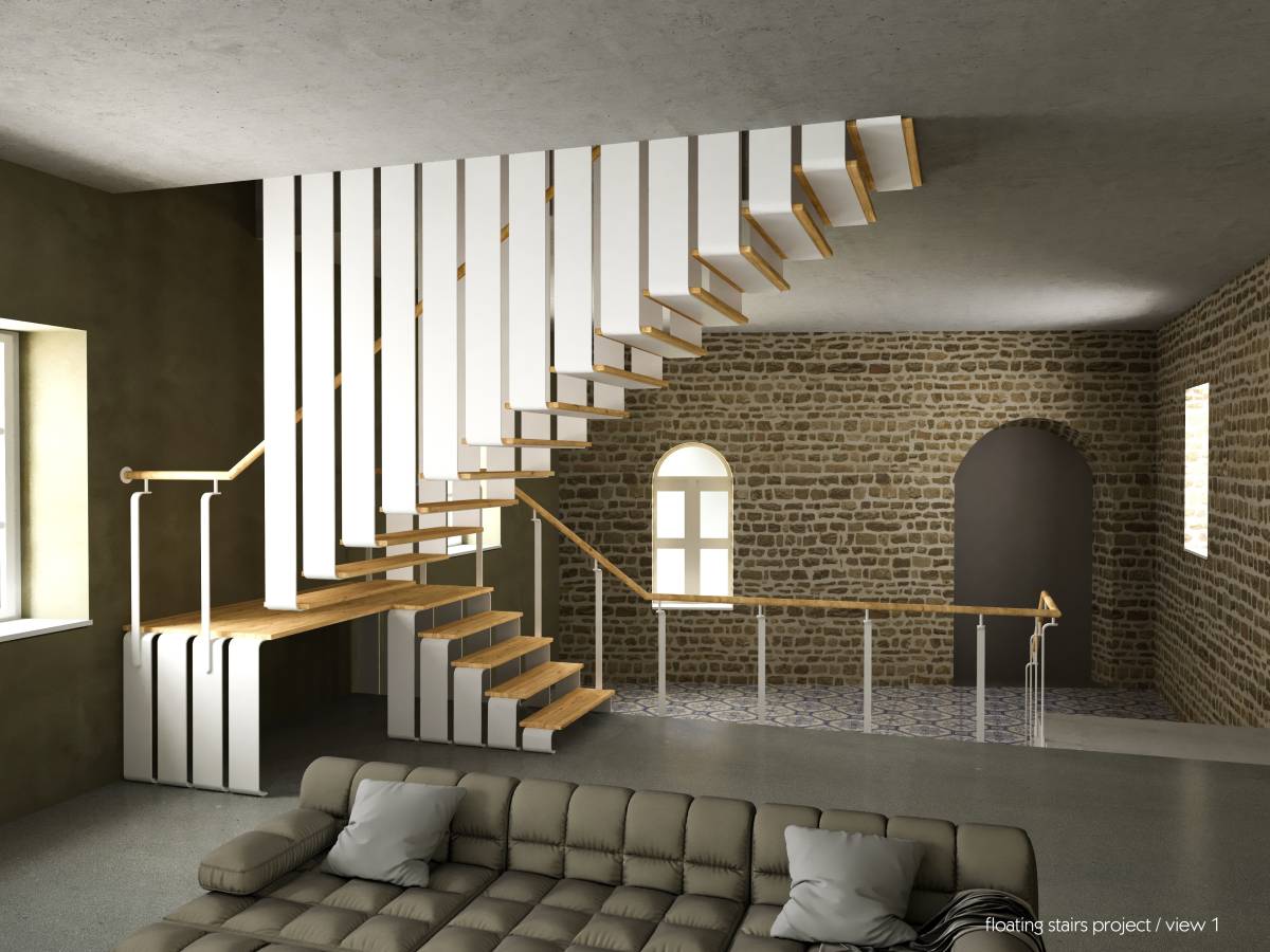 Design project for Floating Stairs in Croatia | Arcbazar