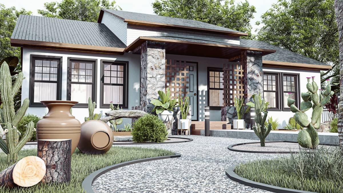 Design project for Landscaping for 1920s Desert Bungalow in United ...
