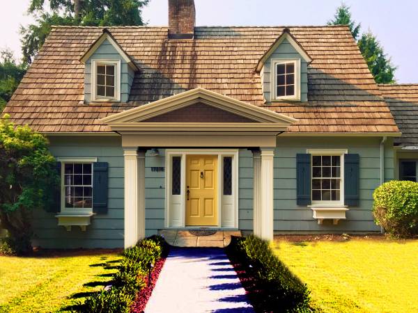 Design project for Portico for 1928 coastal Cape Cod in Pacific ...