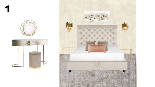 Design project for Furniture and decoration of the bedroom in Romania ...