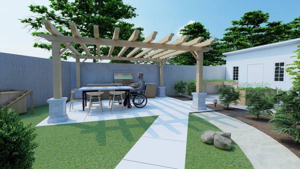 Design project for Wheelchair-accessible backyard in United States ...