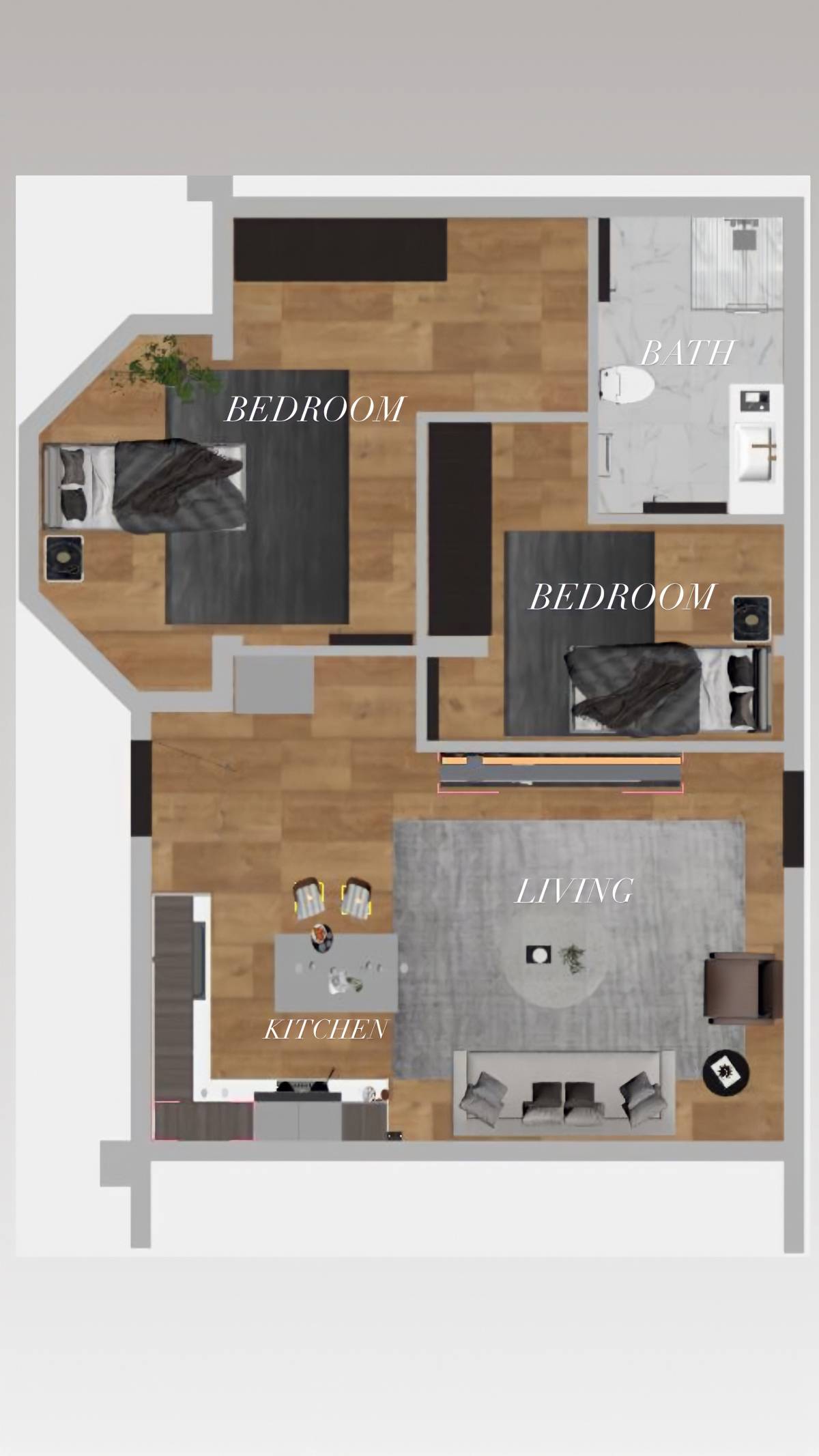 Design project for Redesign Apartment Layout in Bahamas | Arcbazar