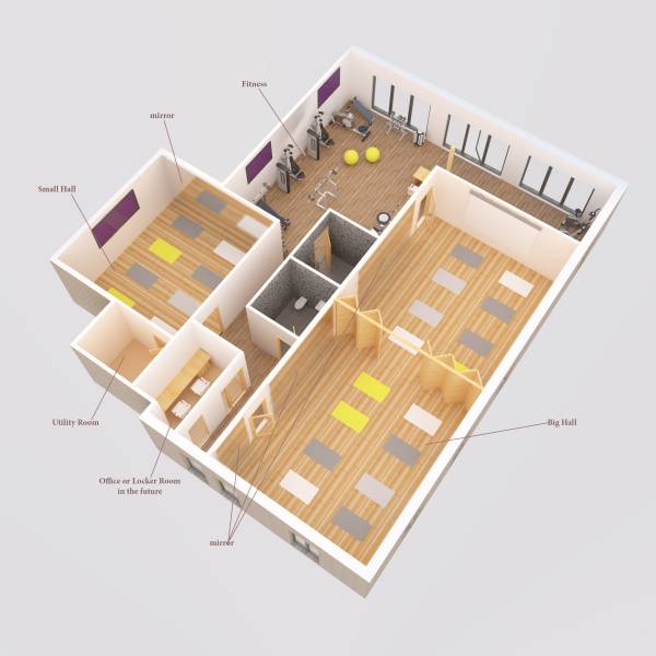 Design project for Wellness Center Floor Plan in United States | Arcbazar