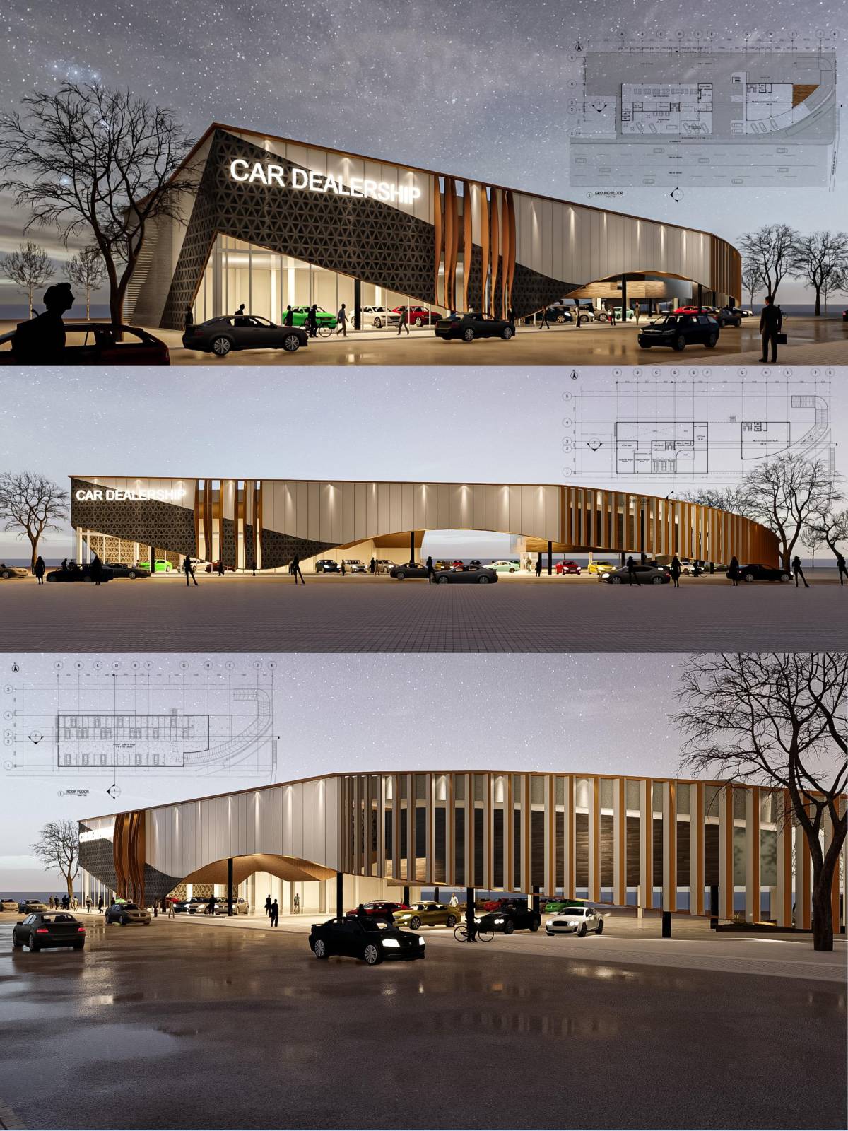 Design project for Exterior design of a car dealership in Japan | Arcbazar