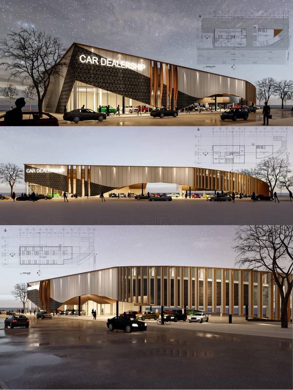 Design project for Exterior design of a car dealership in Japan | Arcbazar