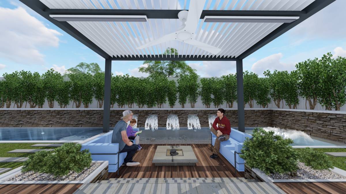 Design project for Rear landscape design project - clean, modern ...