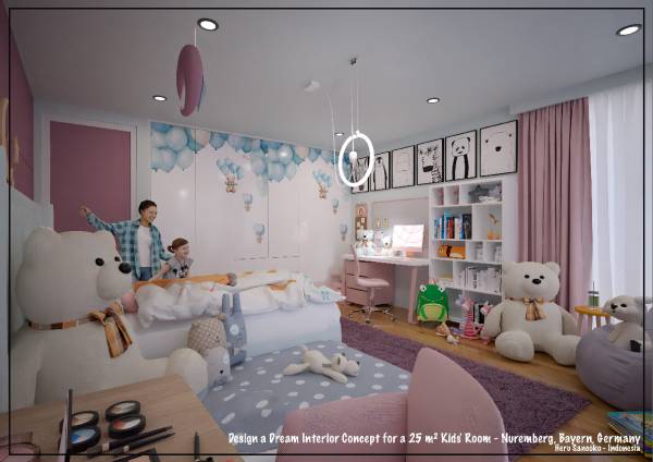 غرفة الاطفال تم التصميم بواسطةHeru Sancoko - Design a Dream: Interior ...
