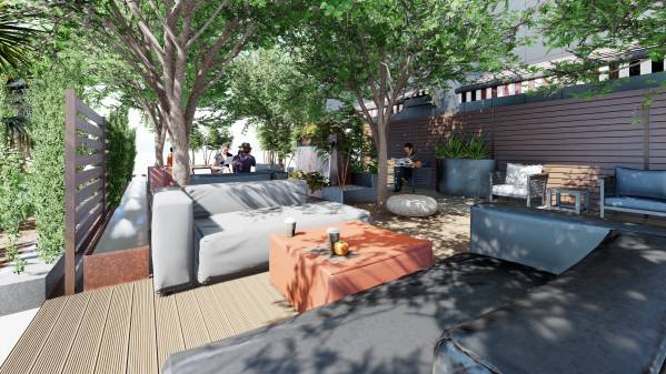 Design project for Office Building Outdoor Lounge in United States ...