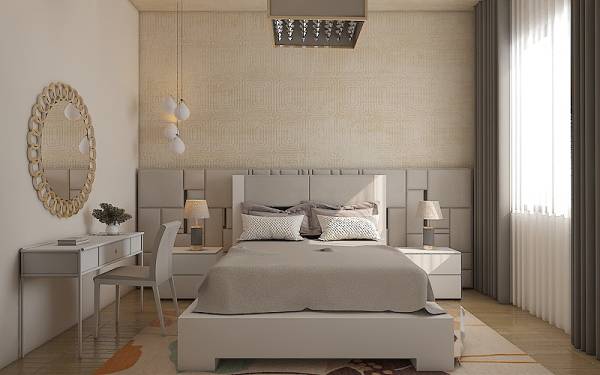 Design project for Furniture and decoration of the bedroom in Romania ...