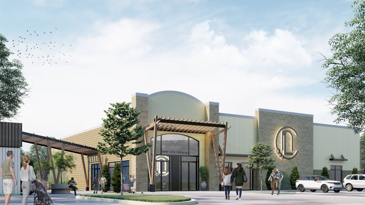 Design project for Facade for New Church Building in United States ...