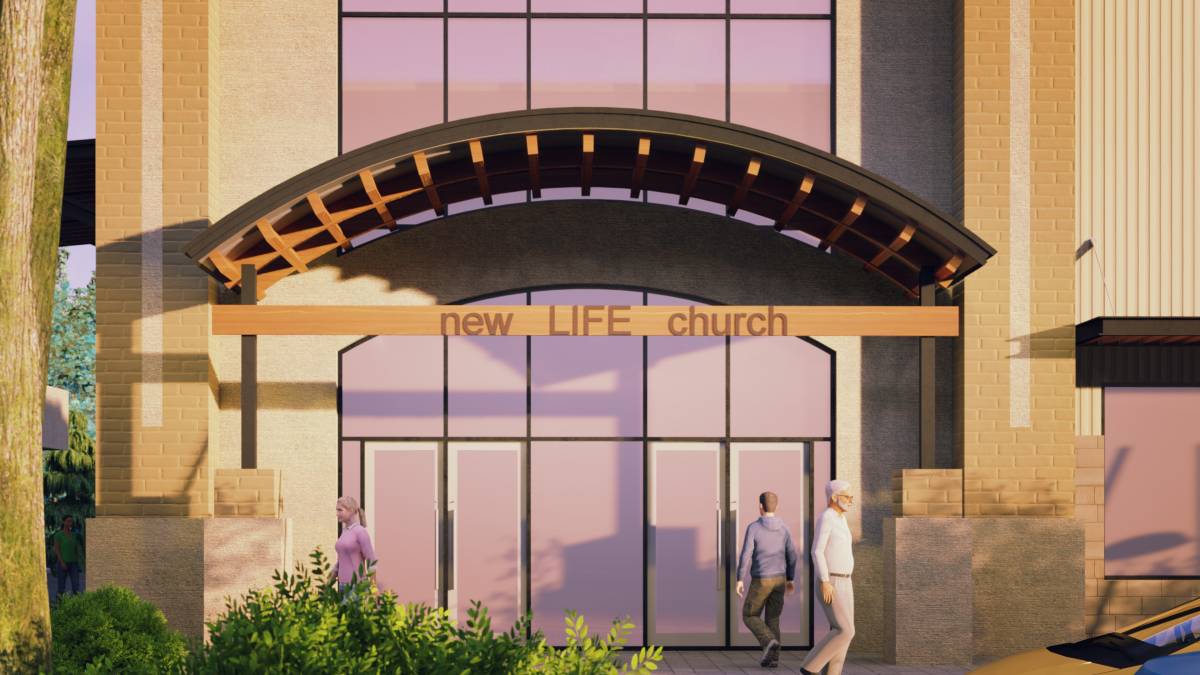 Design project for Facade for New Church Building in United States ...