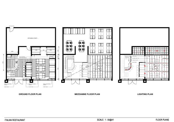 Design project for Italian Restaurant in Saudi Arabia | Arcbazar