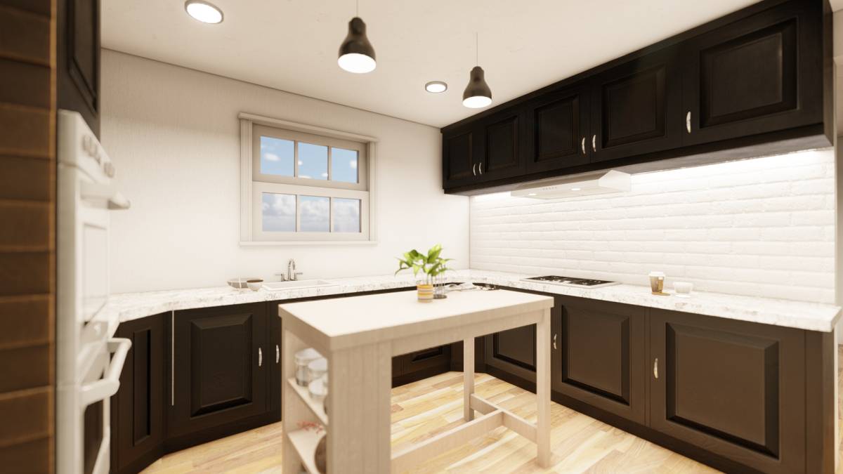 Design project for 1973 Kitchen Renovation in United States | Arcbazar