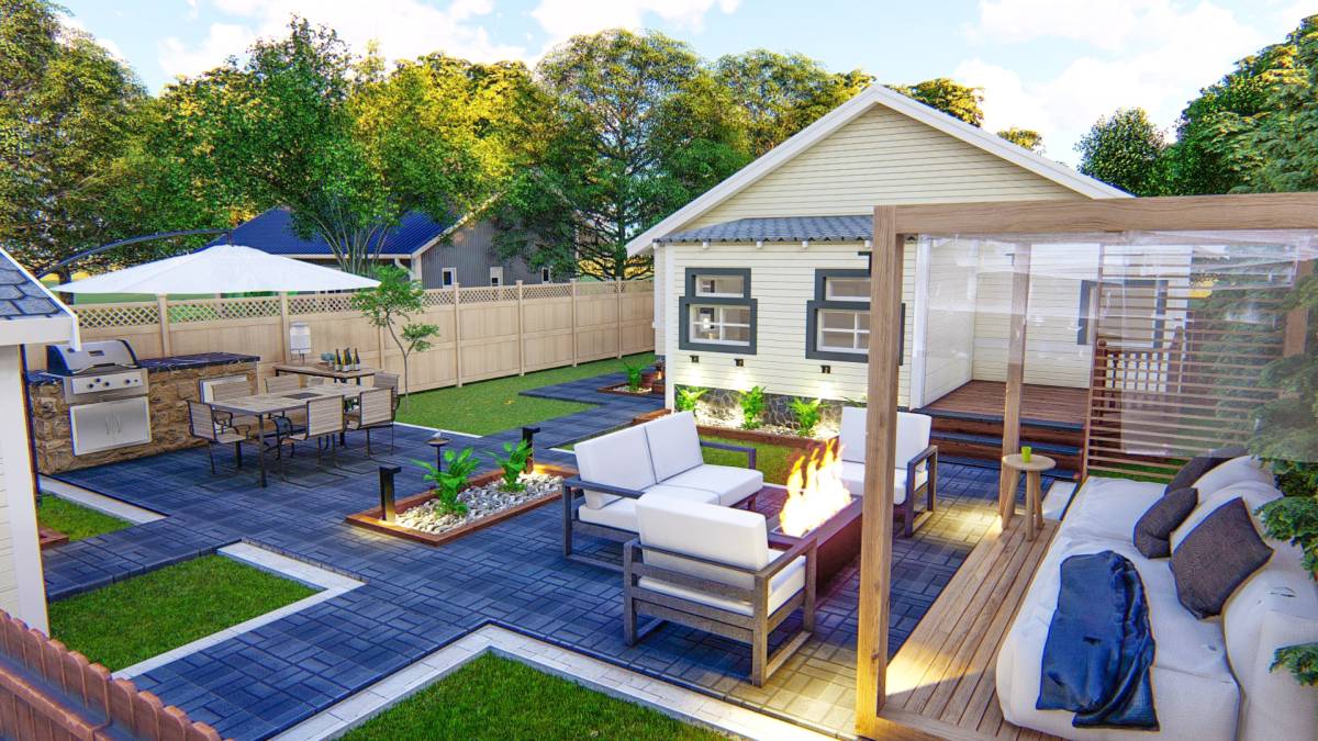 Design project for Small Back Yard Design in United States | Arcbazar
