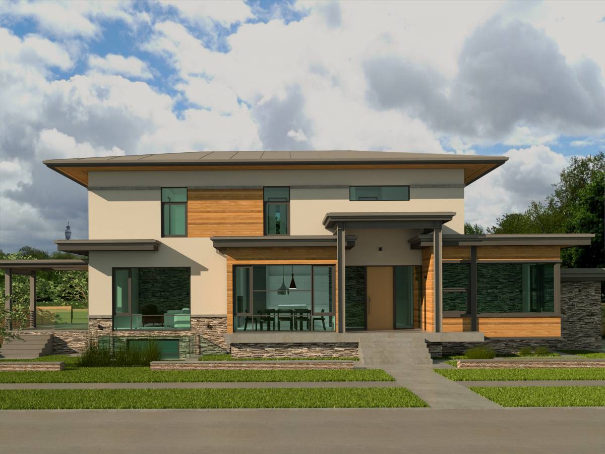 Design project for Modern Contemporary Corner Lot Design on a 50 ...