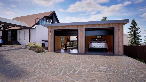 Design project for Spa, Garage and Landscape in Norway | Arcbazar