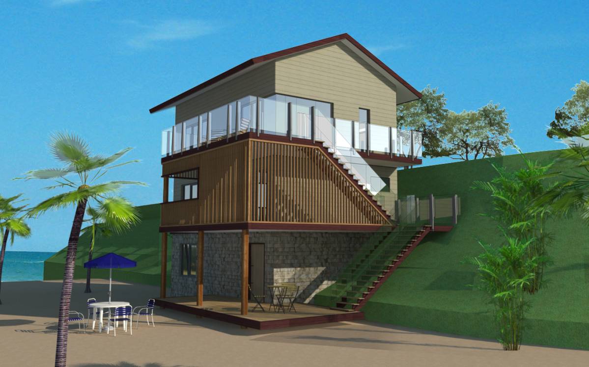 Design project for Seaside cottage elevations in Canada | Arcbazar