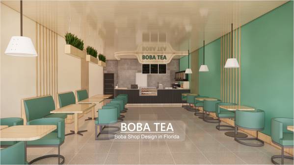 Design project for Boba Shop Design in Florida in Turkey | Arcbazar