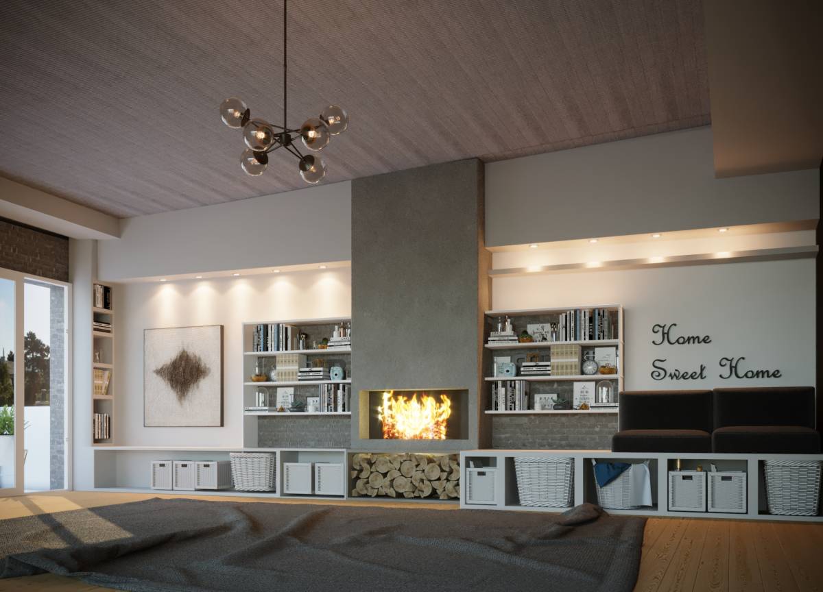 Design project for Modern & simple chimney wall in Austria | Arcbazar