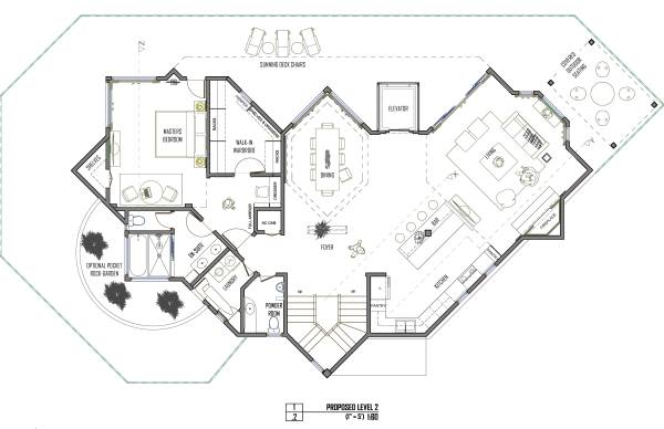 Design project for Level 2 Floor Plan ReDesign in United States | Arcbazar