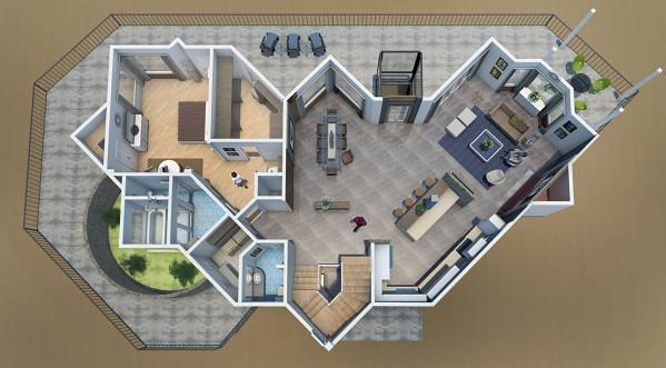 Design project for Level 2 Floor Plan ReDesign in United States | Arcbazar