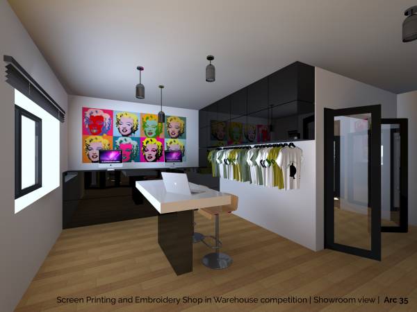 Design project for Screen Printing and Embroidery Shop in Warehouse in ...