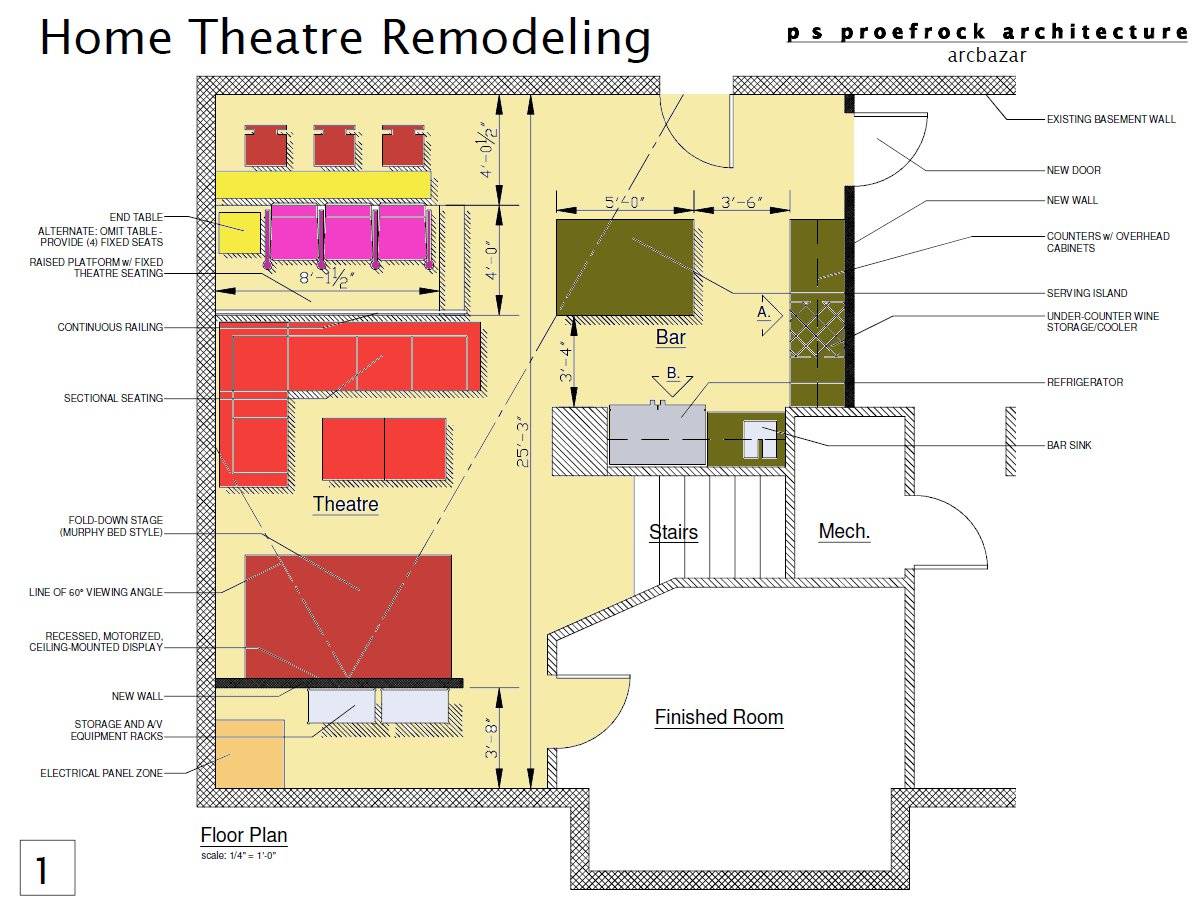 Design project for Home Theatre in United States | Arcbazar
