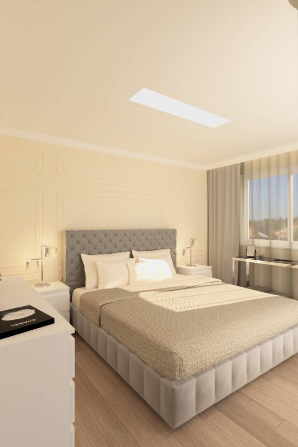 Design project for Furniture and decoration of the bedroom in Romania ...