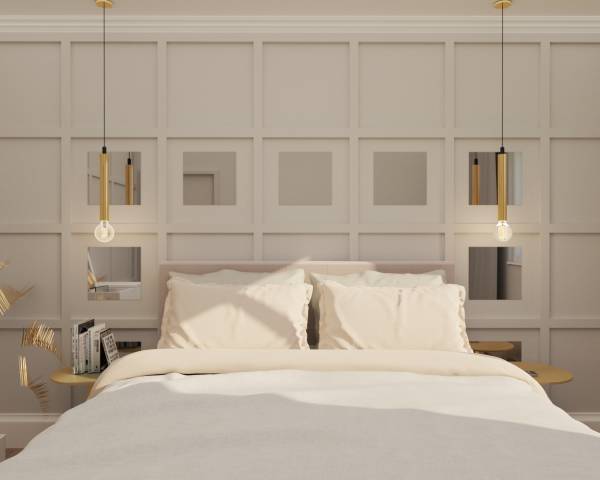 Design project for Furniture and decoration of the bedroom in Romania ...