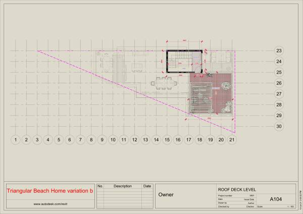 Design project for Triangular Beach Home in United States | Arcbazar
