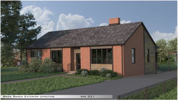 Design project for Brick Ranch Exterior Updating in United States ...