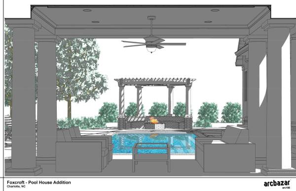 Design project for Craftsman pool house and pool in United States ...
