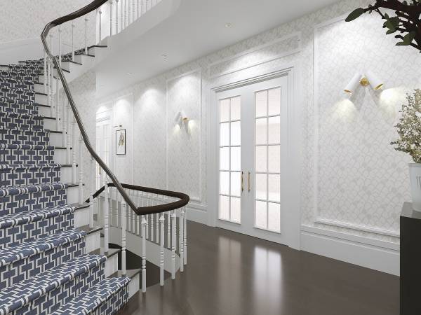 Design project for reconfigure stair to basement, create a small ...