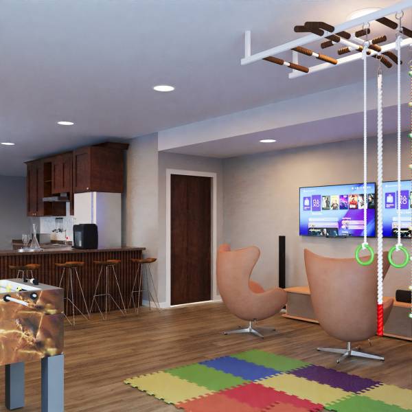 Design project for Fun Basement Layout in United States | Arcbazar