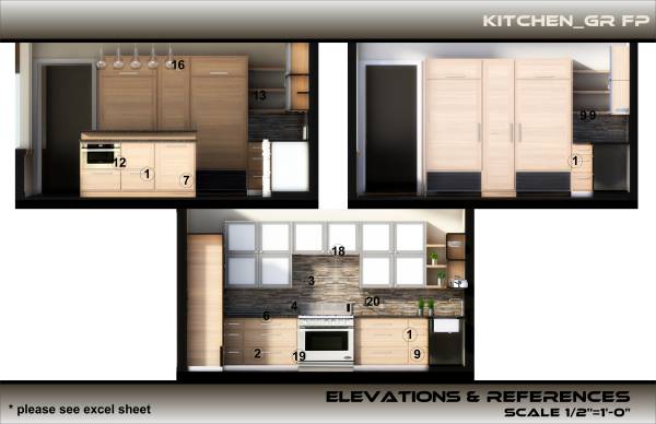Design project for Kitchen/GR FP Remodel in United States | Arcbazar
