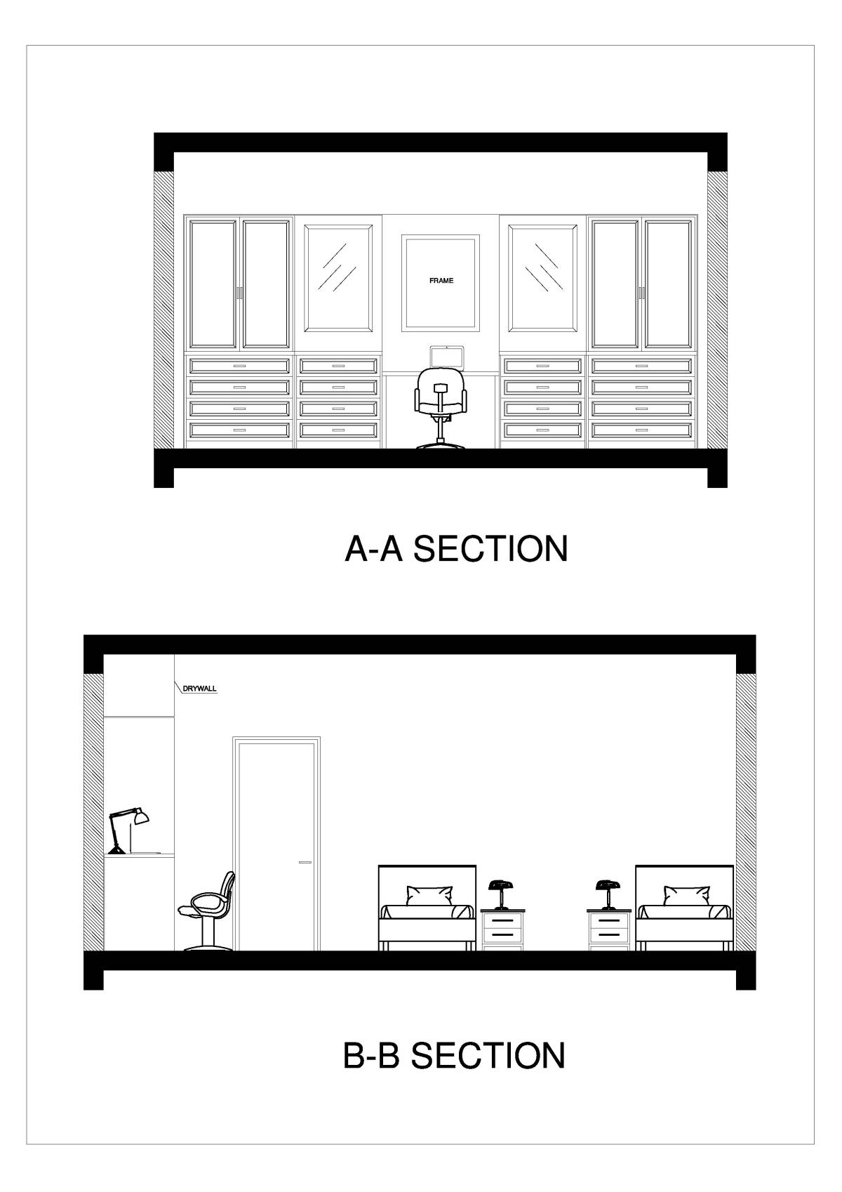 Design project for The layout of a Bedroom in Bahamas | Arcbazar