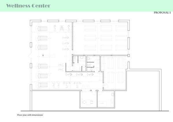 Design project for Wellness Center Floor Plan in United States | Arcbazar