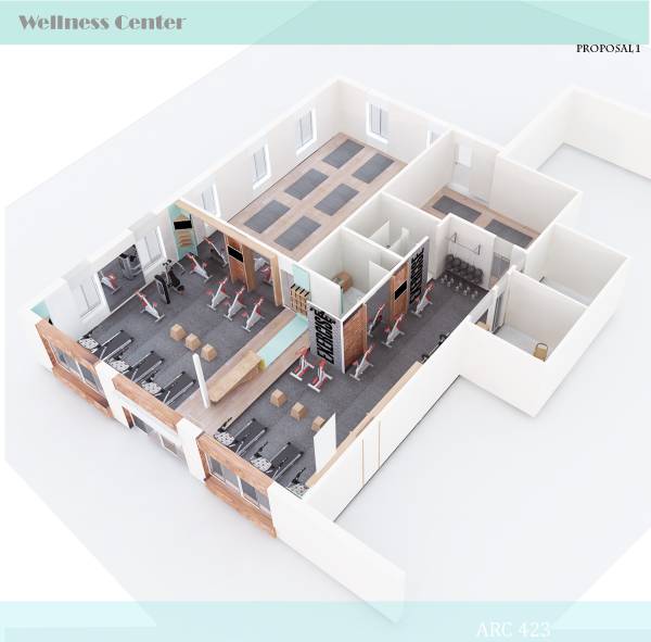 Design project for Wellness Center Floor Plan in United States | Arcbazar
