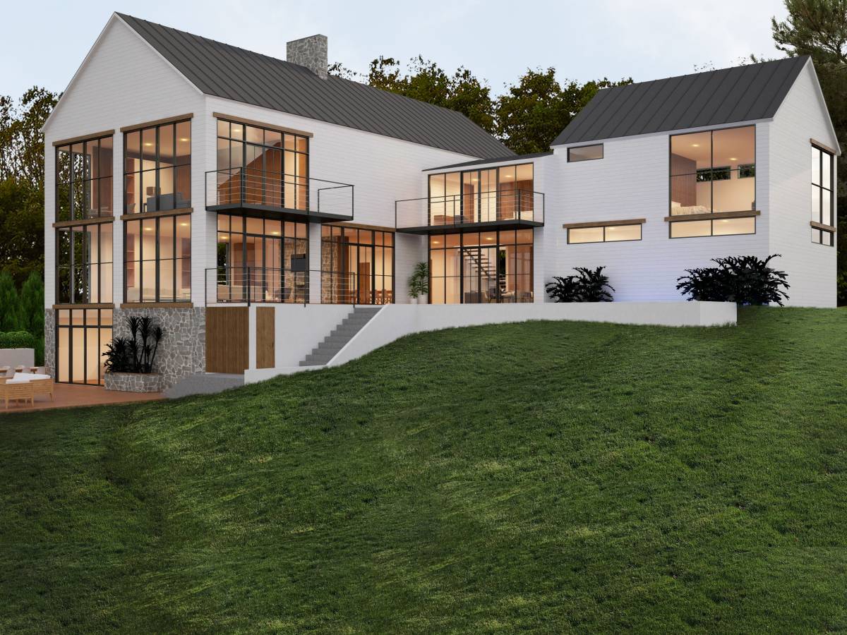 Design project for Warm-modern home adjacet to woods in United States ...