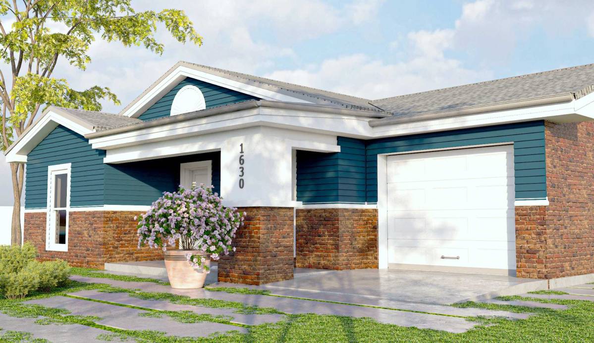 Design project for 1200 sqft Cottage Front Elevation in United States ...