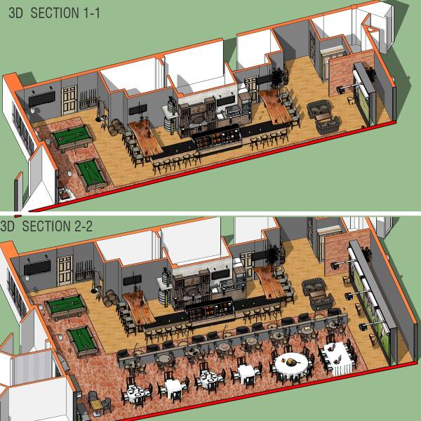 Design project for Bar & Restaurant Transformation in United States ...