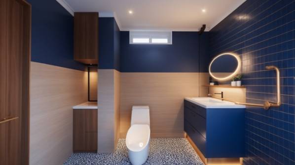 Design project for Philadelphia Row House Second Floor Full bath in ...