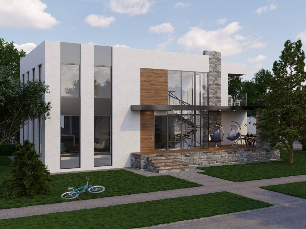 Design project for Modern Contemporary Corner Lot Design on a 50 ...