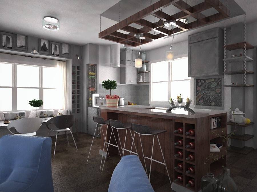 Design project for Open concept first floor and kitchen for 1905 ...