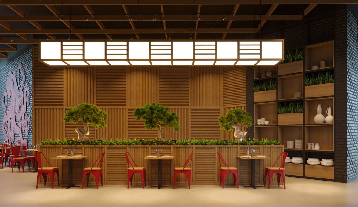 Design project for Interior design of restaurant zone in United States ...